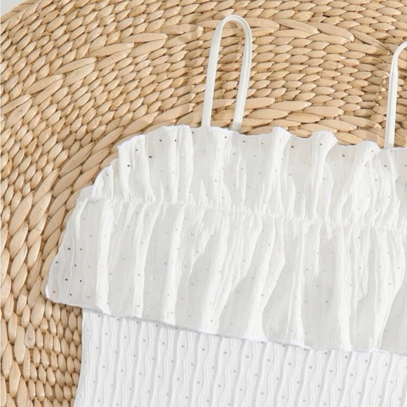 SHEIN | Swim | Shein Teen Girls Ruffle Trim One Piece Swimsuit 89y | Poshmark